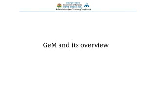 gem ppt government e market introduction | PPTX