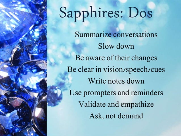 Gems-Teepa Snow's Dementia Staging | PPTX