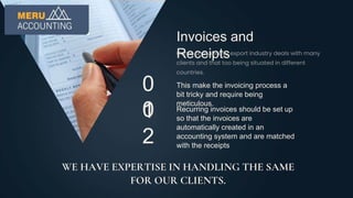 ACCOUNTING FOR GEMS AND JEWELRY EXPOETERS | MERU ACCOUNTING | PPTX