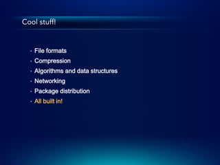 Gems in the python standard library | PPT