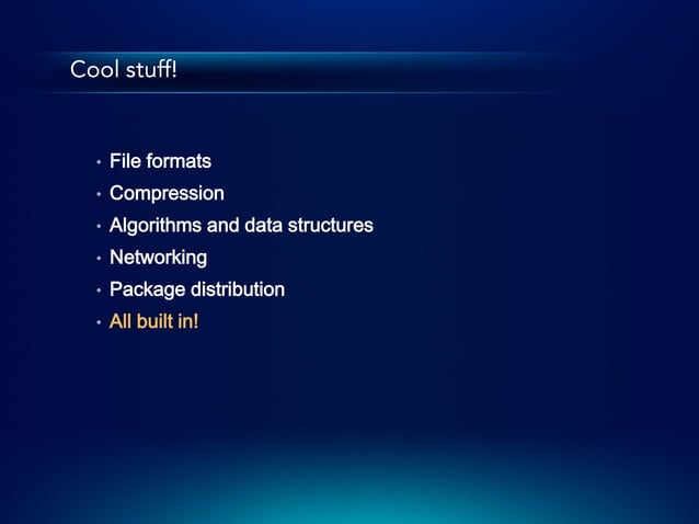 Gems in the python standard library | PPT