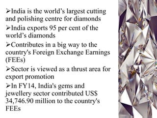 Gems & Jewellery export from India | PPTX