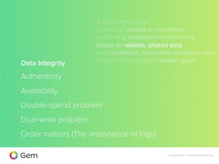 Blockchains & Smart Networks: Automating Workflows and Introducing Logic to the Cloud | PPT