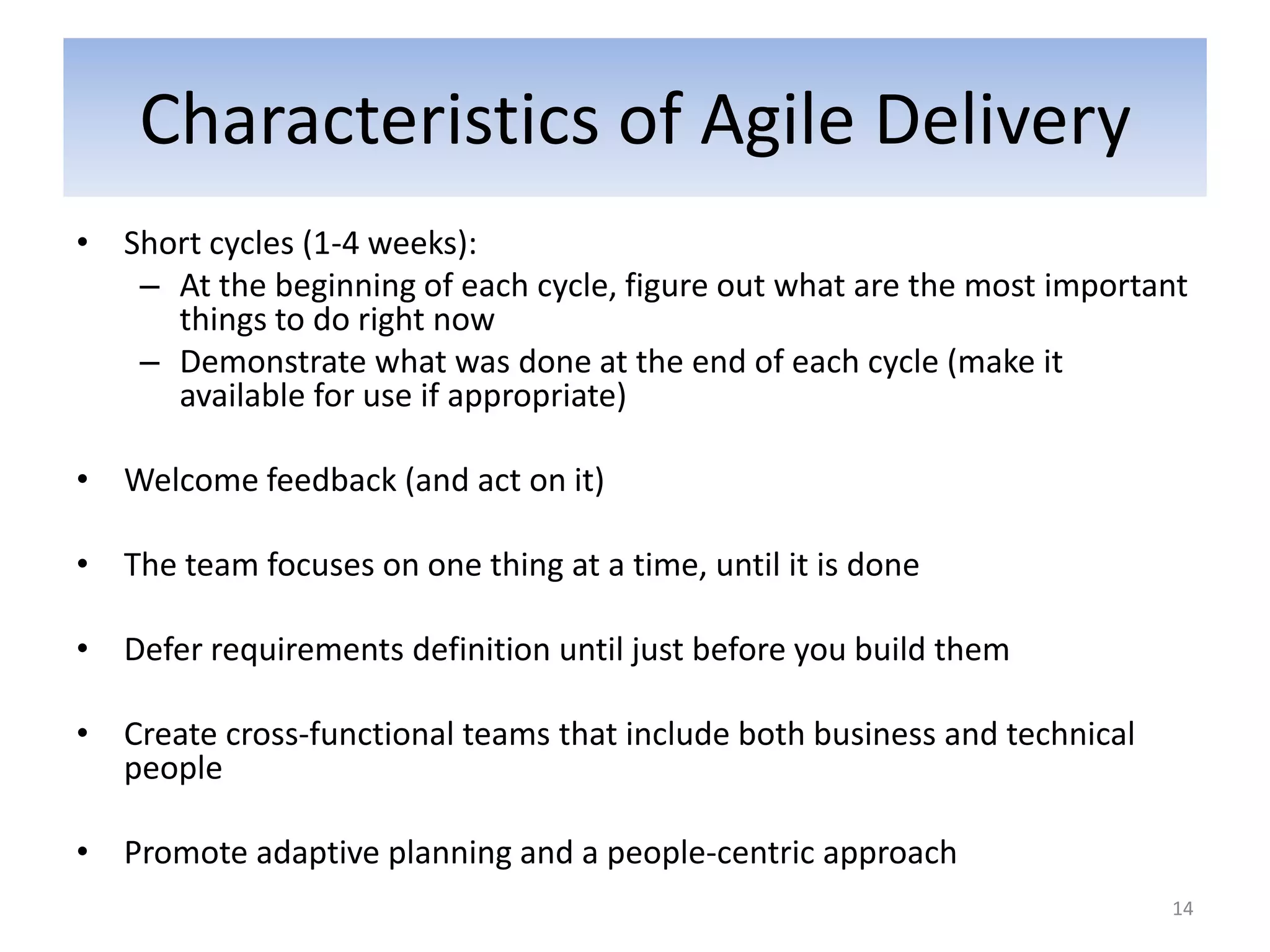 Gems of agile a glimpse of agile for senior management | PPTX