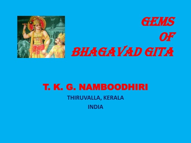Gems of bhagavad gita chapter. 15 | PPTX