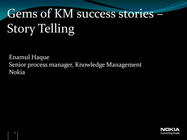 Gems of Knowledge Management success stories | PDF