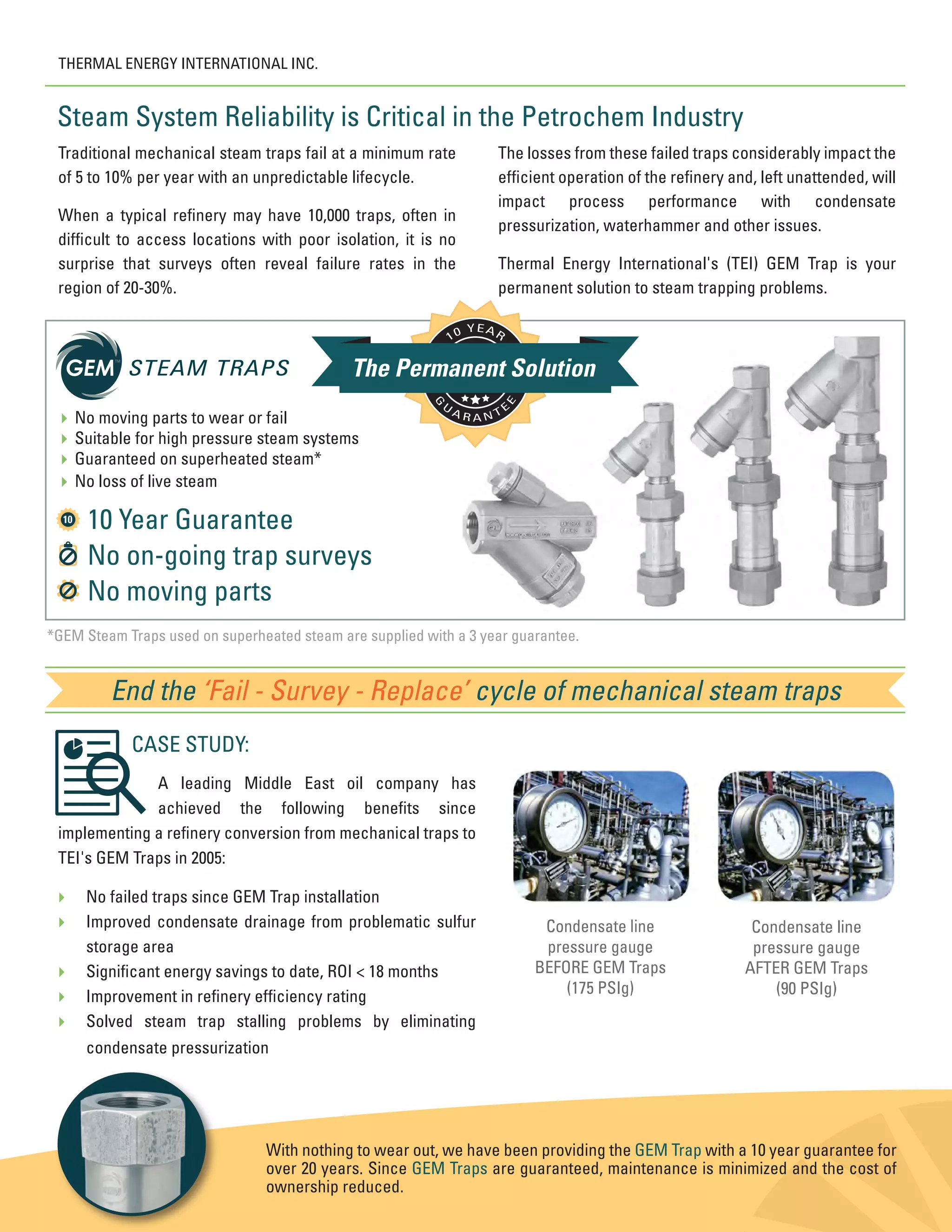 Gem steam traps brochure | PDF