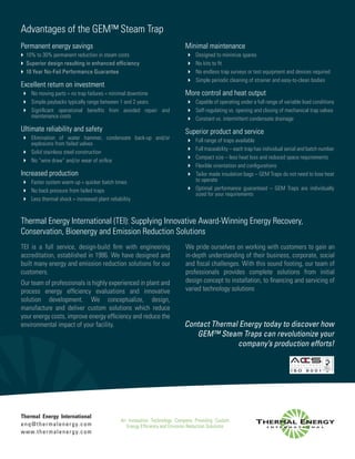 Gem steam traps brochure | PDF