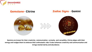 A Guide to Gemstones based on zodiac sign | PPT