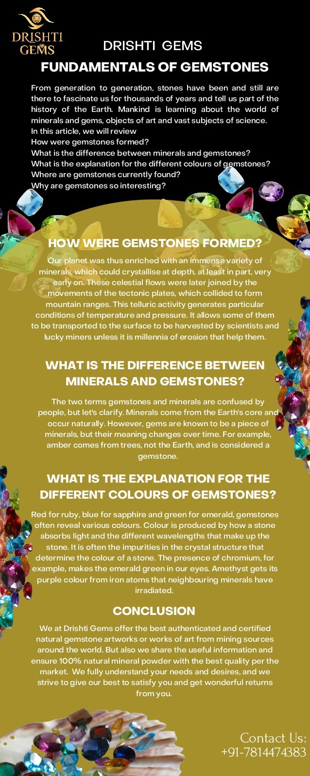 Fundamentals Of Gemstones | Drishti Gems | PDF