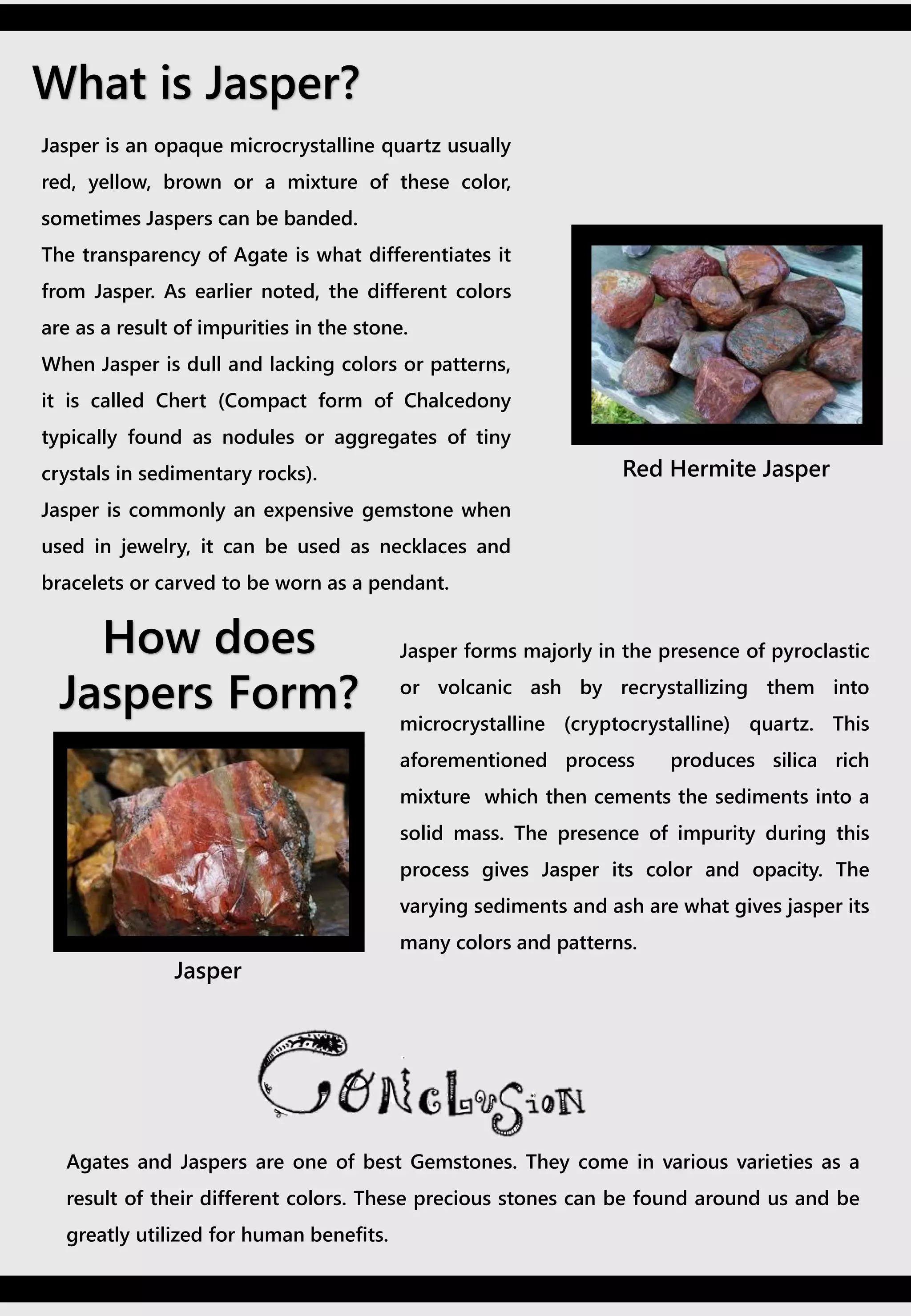 Gemstones - Agates and Jaspers | PDF