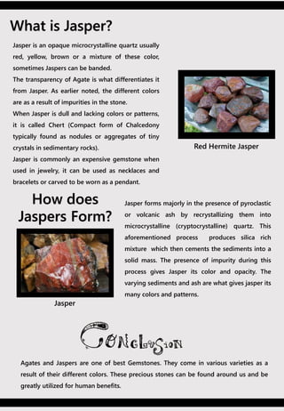 Gemstones - Agates and Jaspers | PDF