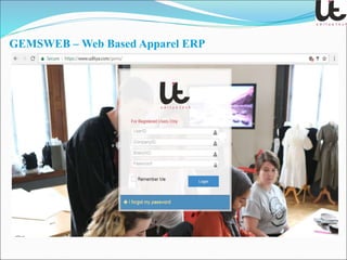 GEMSWEB Apparel ERP Software Solution | PPSX