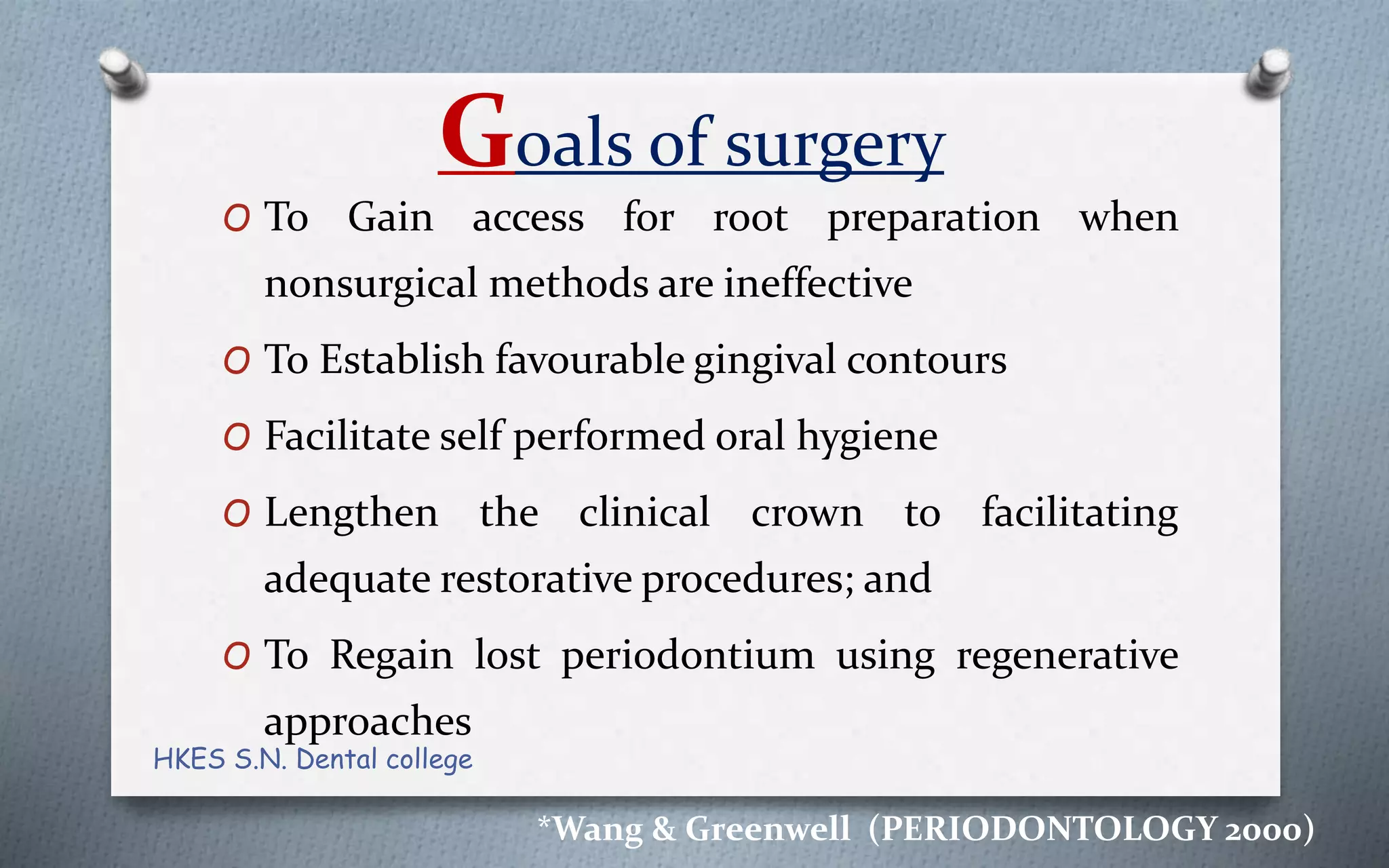 General principles of Periodontal surgery | PPTX