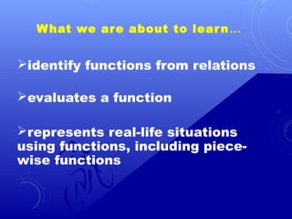 introduction to functions grade 11(General Math) | PPT