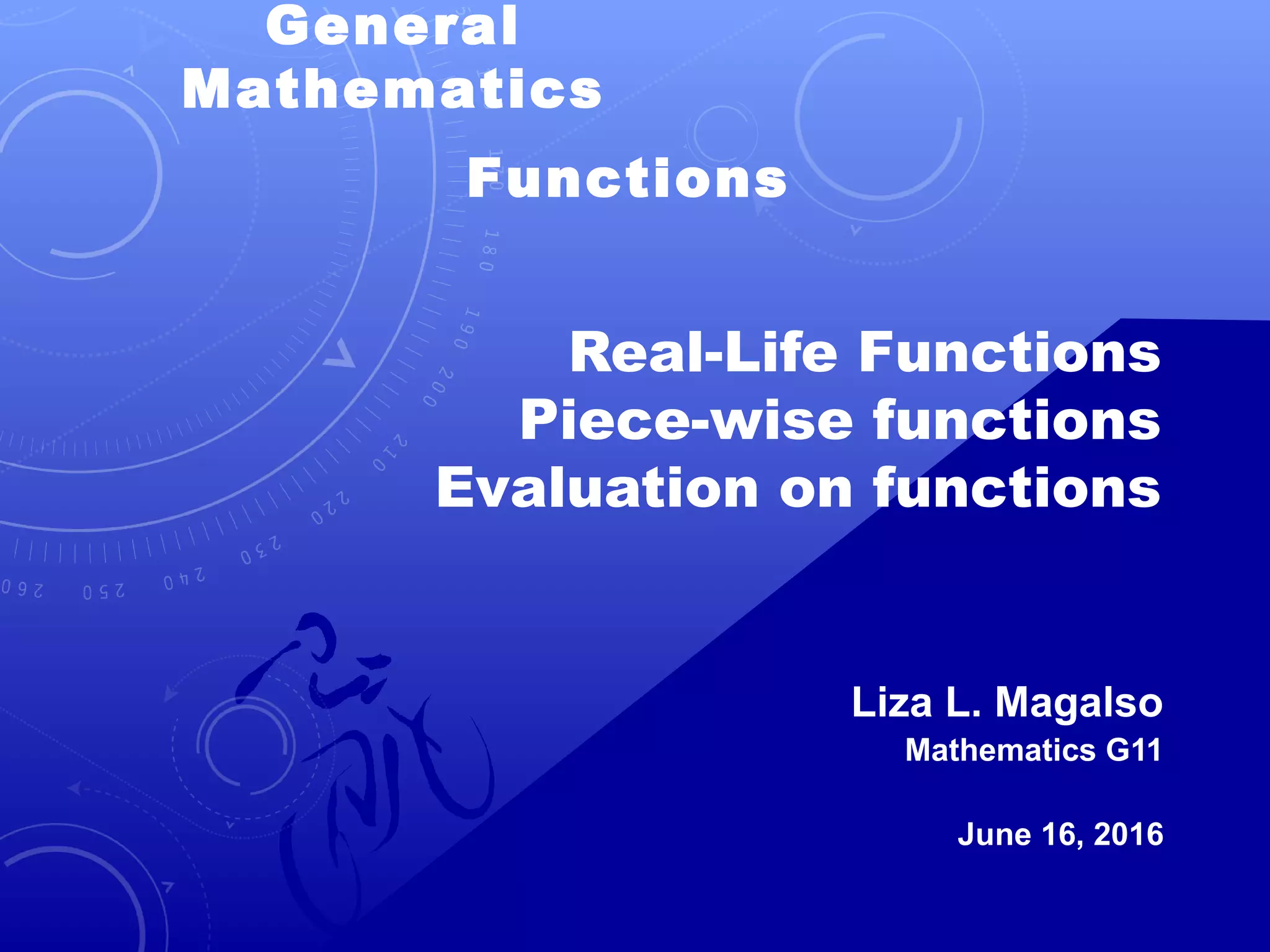 Gen. math g11 introduction to functions | PPT