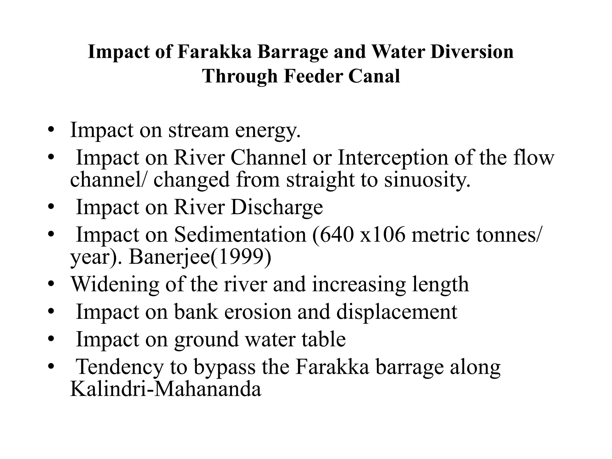 The Farakka Barrage | PPTX