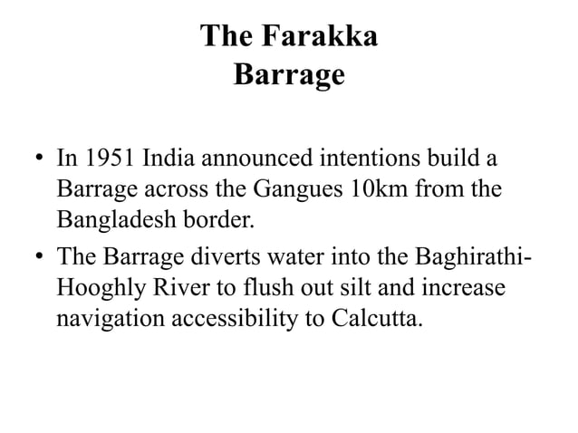 The Farakka Barrage | PPTX | Asia Travel | Travel Locations