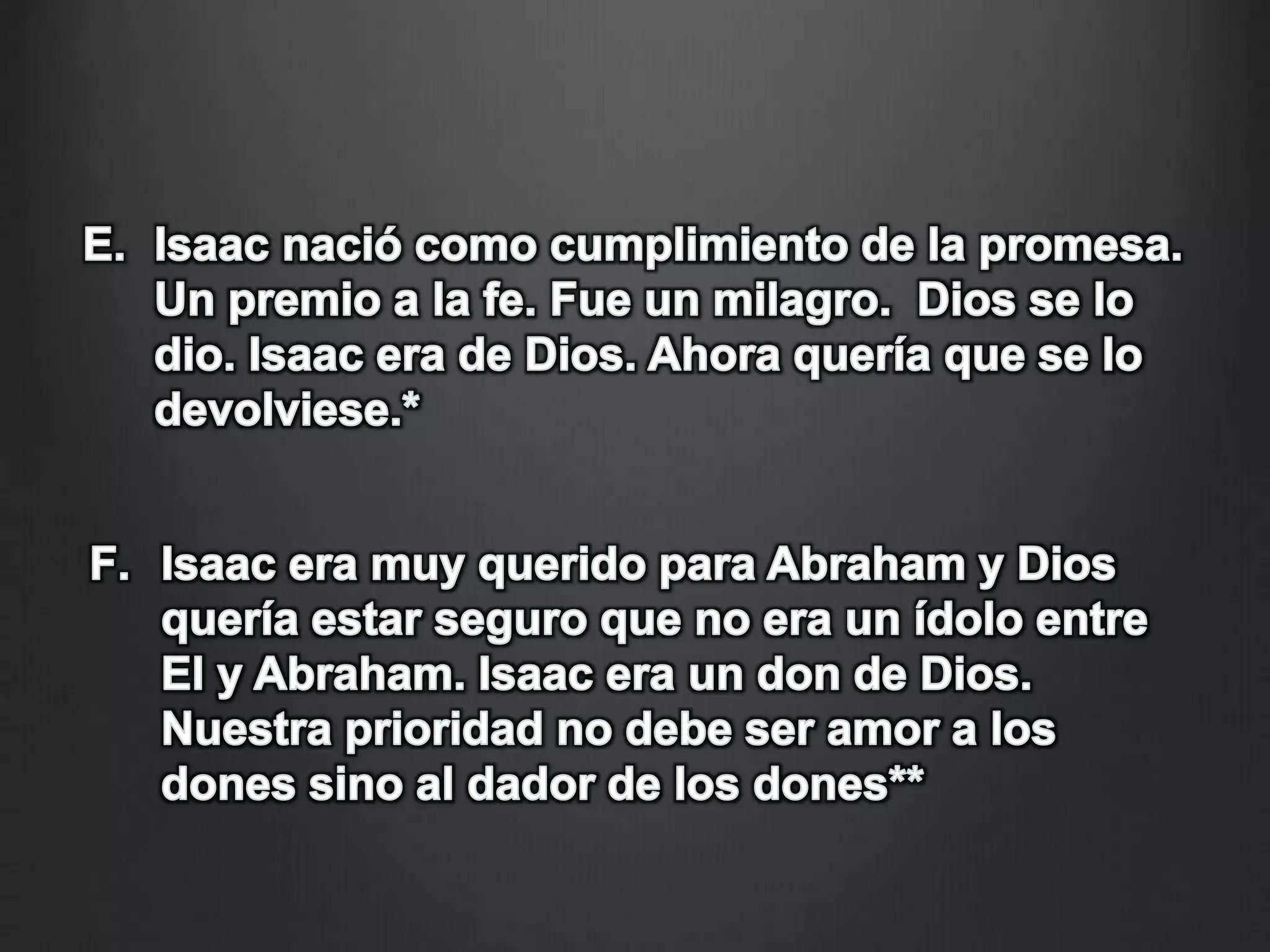 GEN. 22 ENSEÑANZAS DEL SACRIFICIO DE ABRAHAM (PARTE 1) | PPTX ...