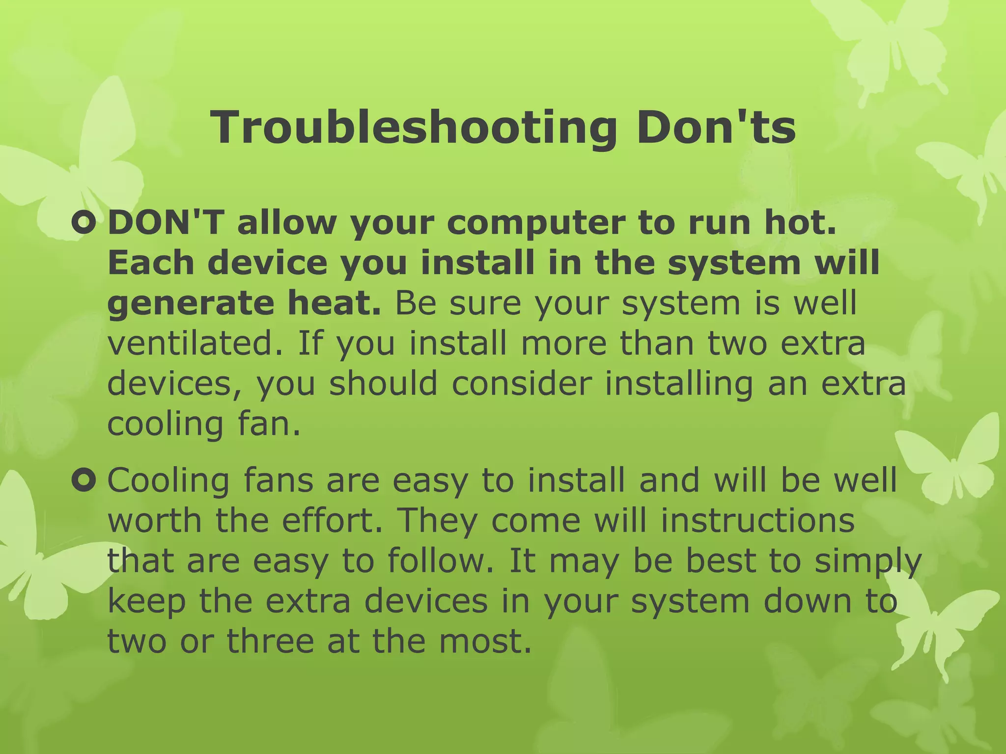 Basic computer and RAM troubleshooting | PPTX