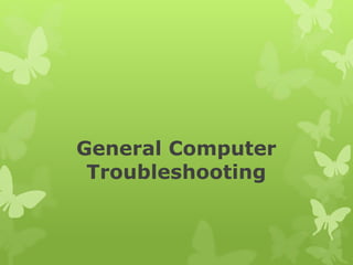 Basic computer and RAM troubleshooting | PPTX