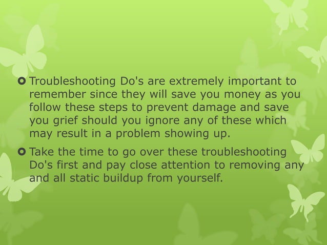 Basic Computer And Ram Troubleshooting Ppt