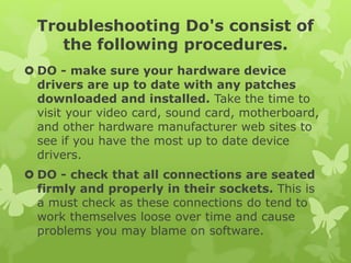 Basic computer and RAM troubleshooting | PPTX