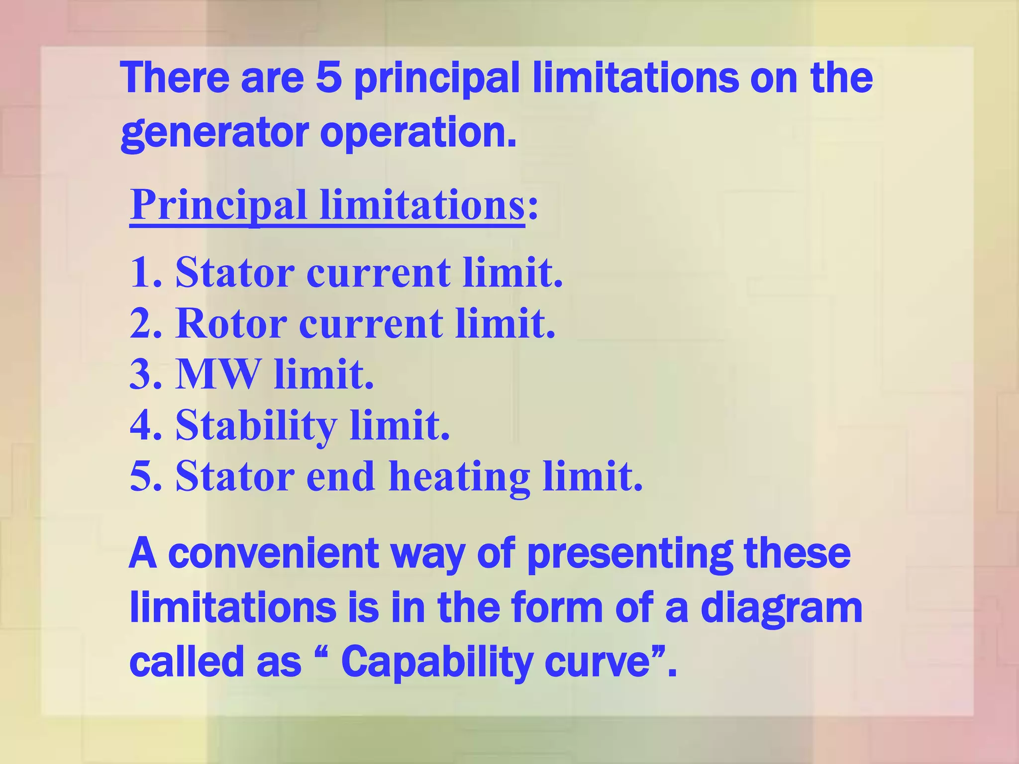 Generator capability curve | PPT