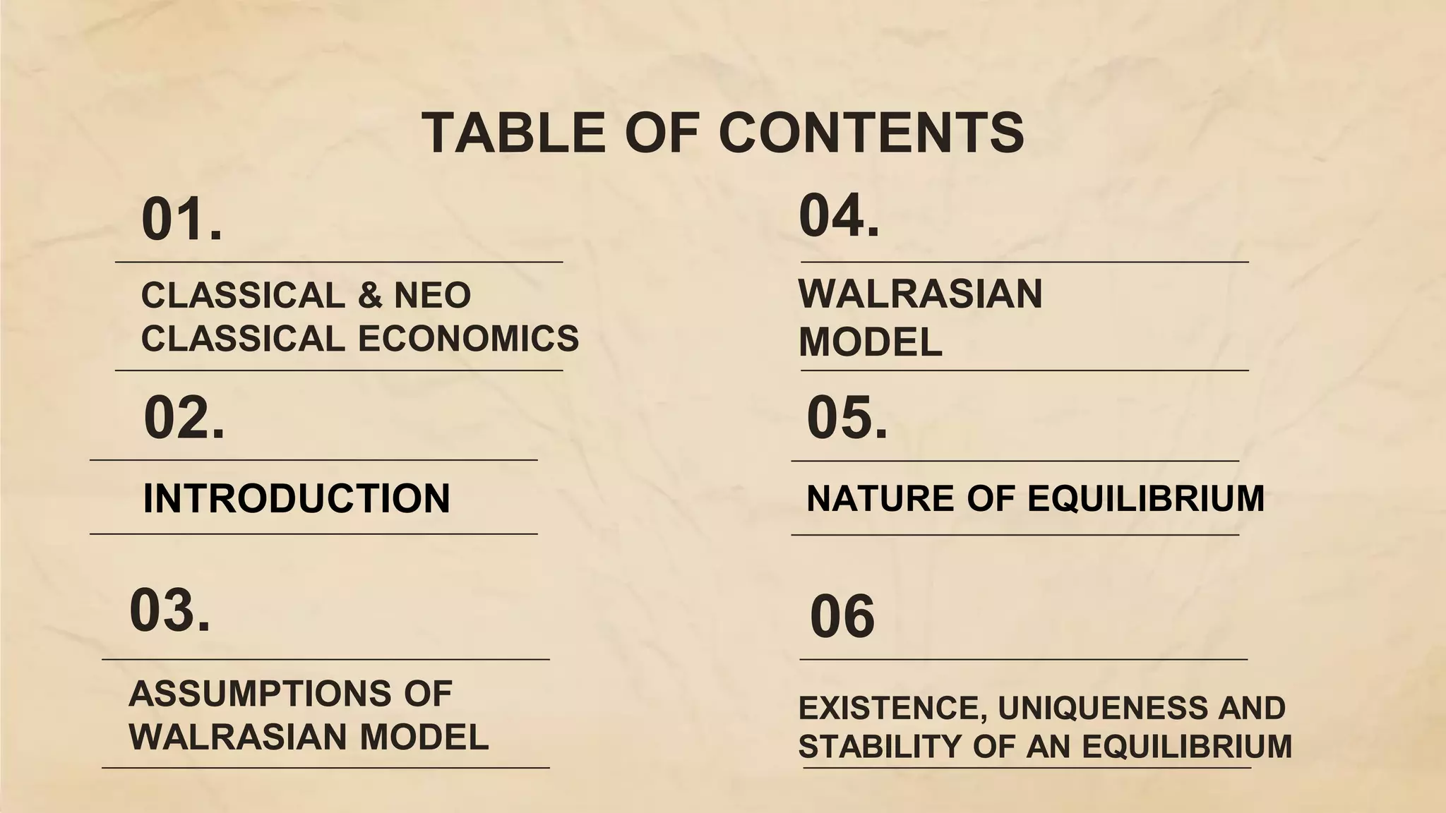 General equilibrium : Neo-classical analysis | PPTX