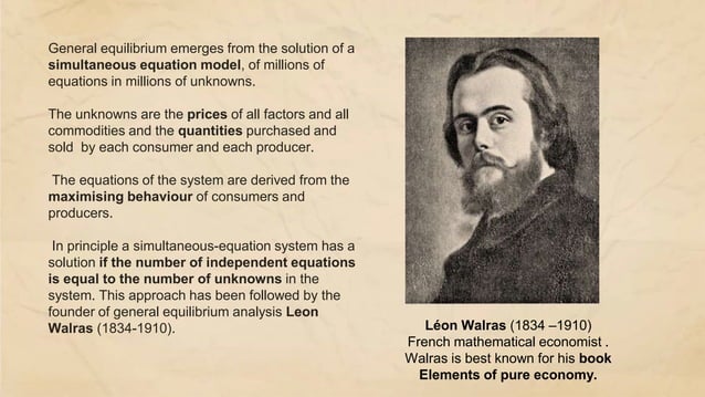 General equilibrium : Neo-classical analysis | PPTX | Physics | Science
