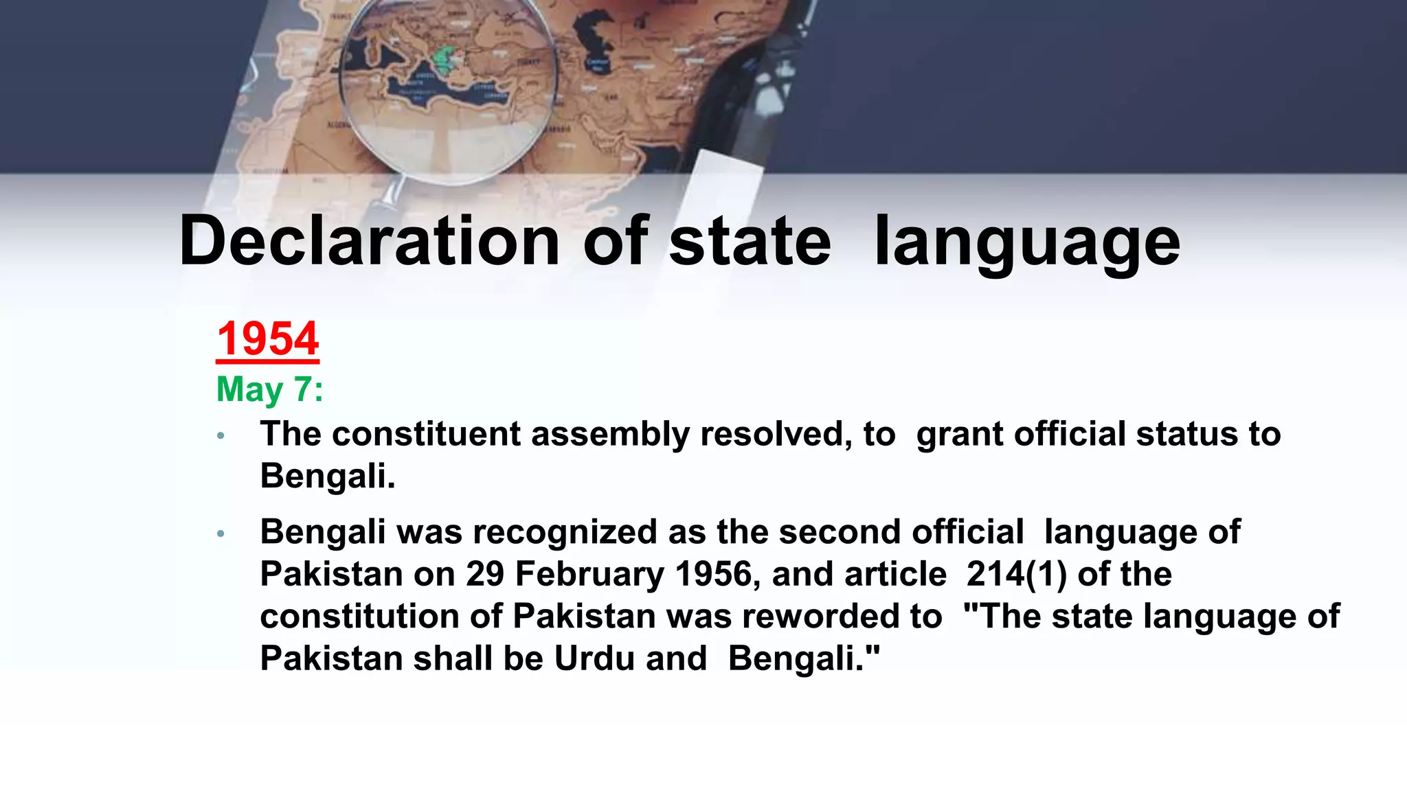 Significant of the Language Movement Bangladesh | PPTX