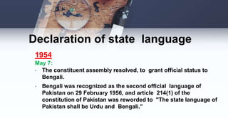 Significant of the Language Movement Bangladesh | PPTX