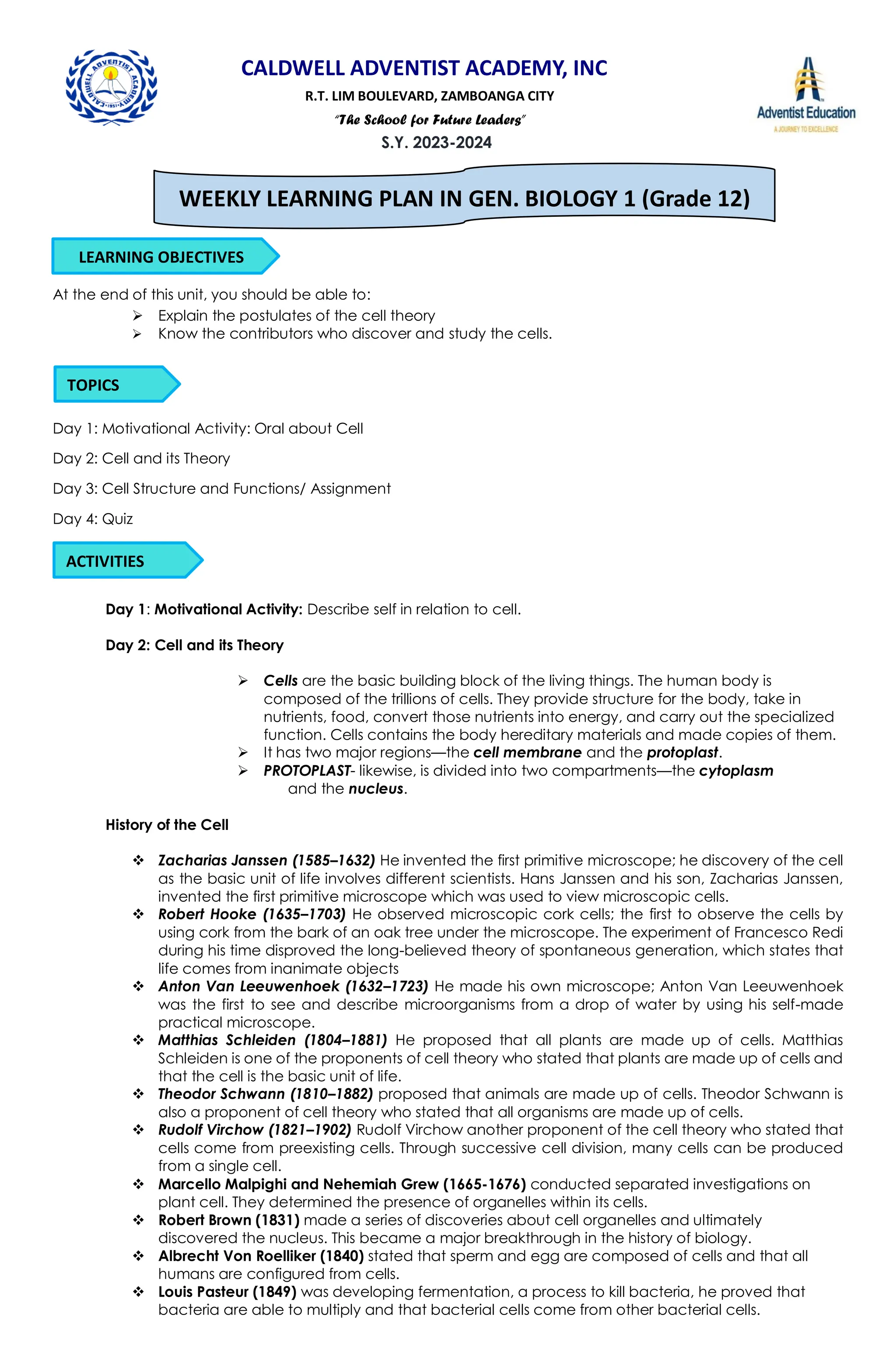 GEN. BIOLOGY 1 12 Lesson plan-WEEK 1.pdf