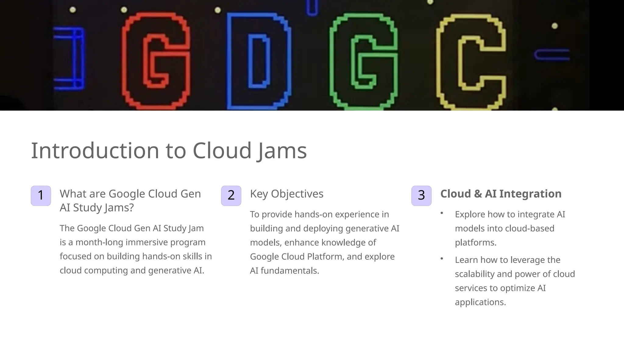 "Google Gen AI Cloud Study Jam: Unlocking the Power of Generative AI ...