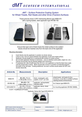 General Applications Info.-E | PDF