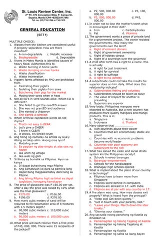 Gen ed-answer-key-a | DOC