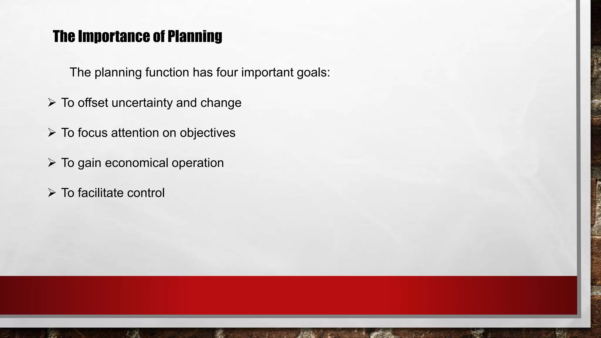 BASIC IDEAS AND CONCEPTS OF PLANNING | PPTX