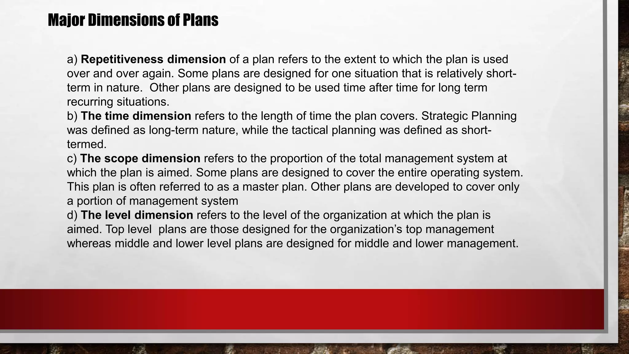 BASIC IDEAS AND CONCEPTS OF PLANNING | PPTX