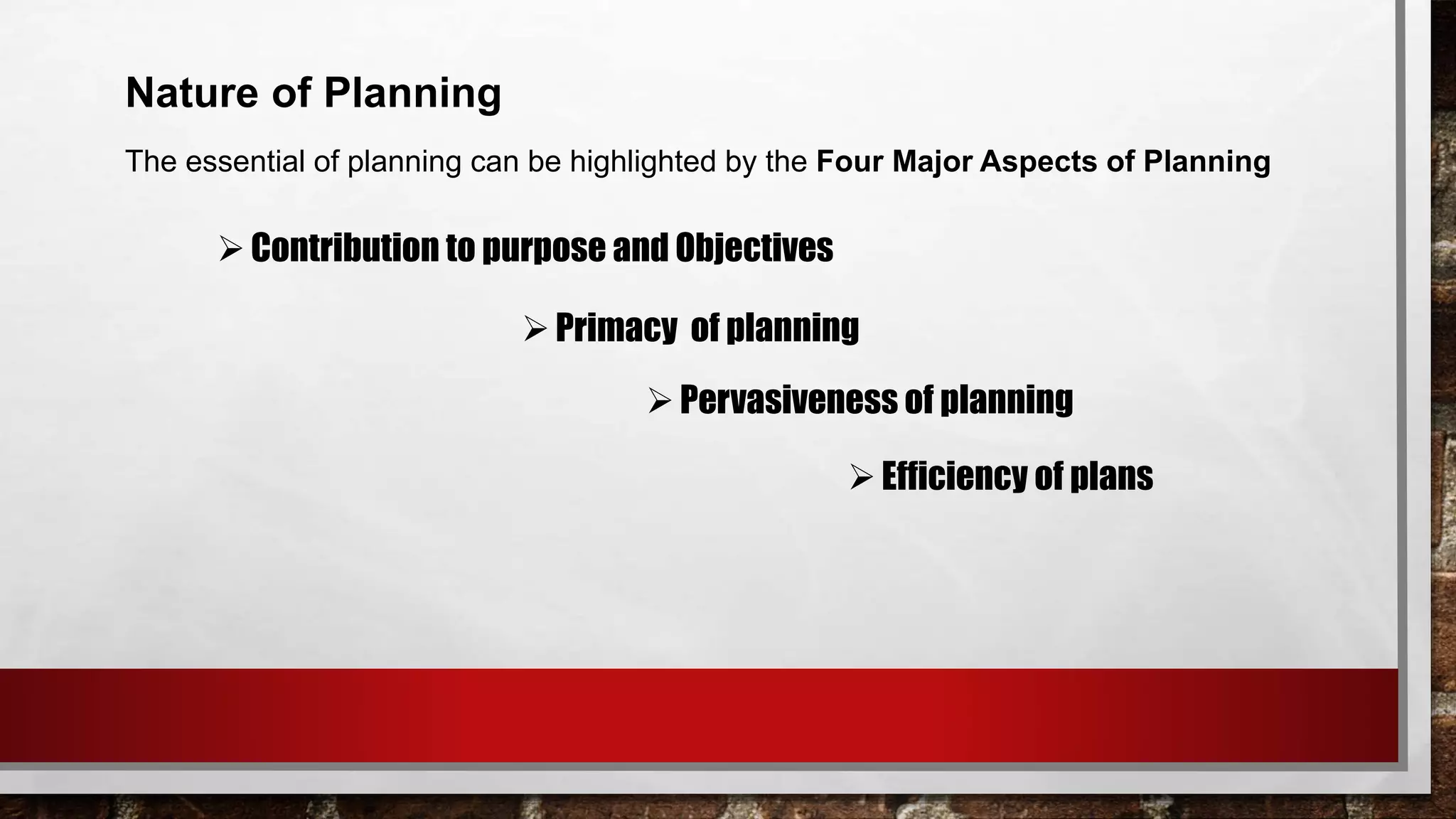 BASIC IDEAS AND CONCEPTS OF PLANNING | PPTX