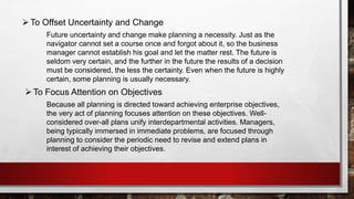 BASIC IDEAS AND CONCEPTS OF PLANNING | PPTX