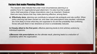BASIC IDEAS AND CONCEPTS OF PLANNING | PPTX