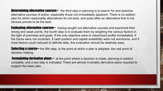 BASIC IDEAS AND CONCEPTS OF PLANNING | PPTX