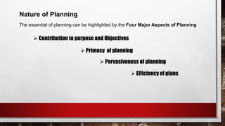 BASIC IDEAS AND CONCEPTS OF PLANNING | PPTX