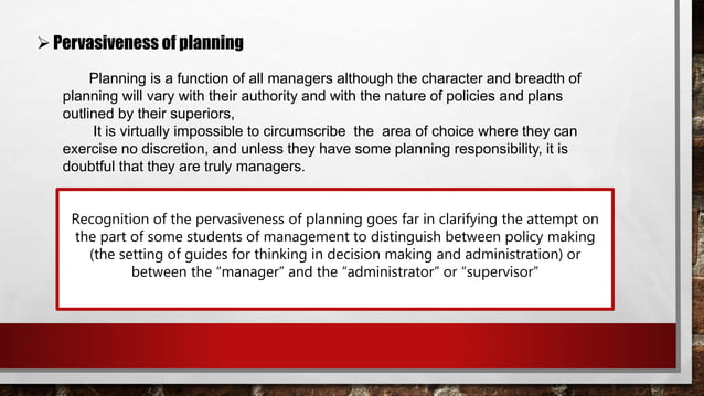 BASIC IDEAS AND CONCEPTS OF PLANNING | PPTX | Business | Business and ...
