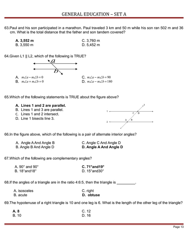 Gen ed (w-answer key) | DOC | Digestive Disorders | Diseases and Conditions