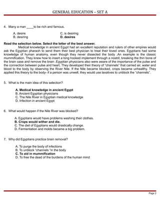 Gen ed (w-answer key) | DOC