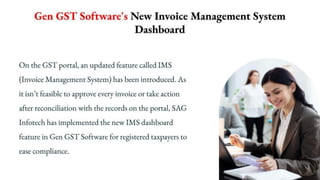 Gen GST Software Offers New Invoice Management System Dashboard for ...