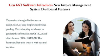 Gen GST Software Offers New Invoice Management System Dashboard for ...