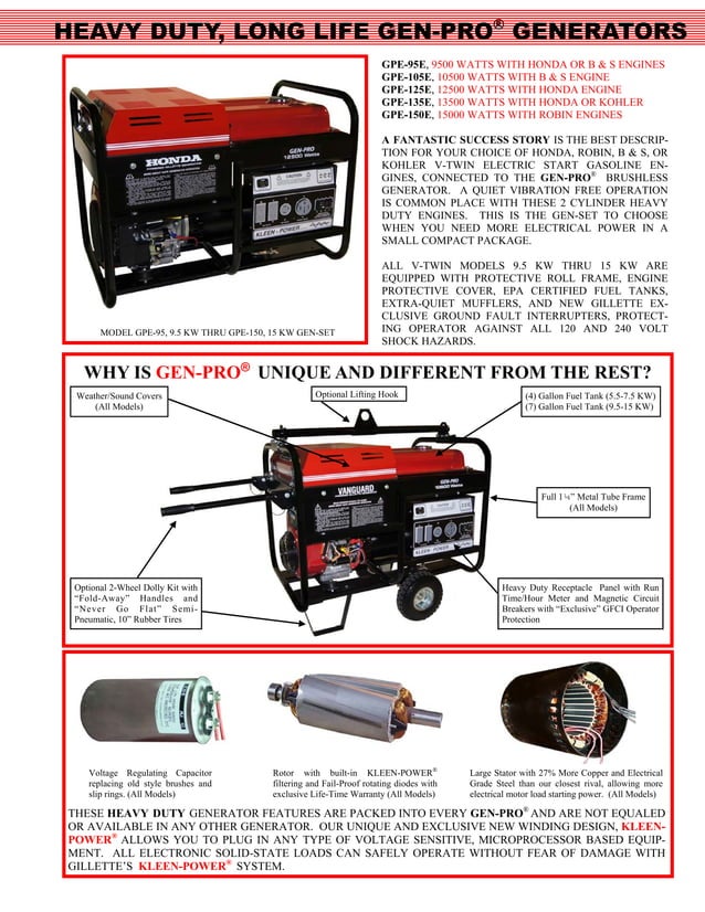 Gen pro-brochure-new models | PDF