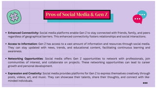Concept of Generation-z and use of social media | PPTX